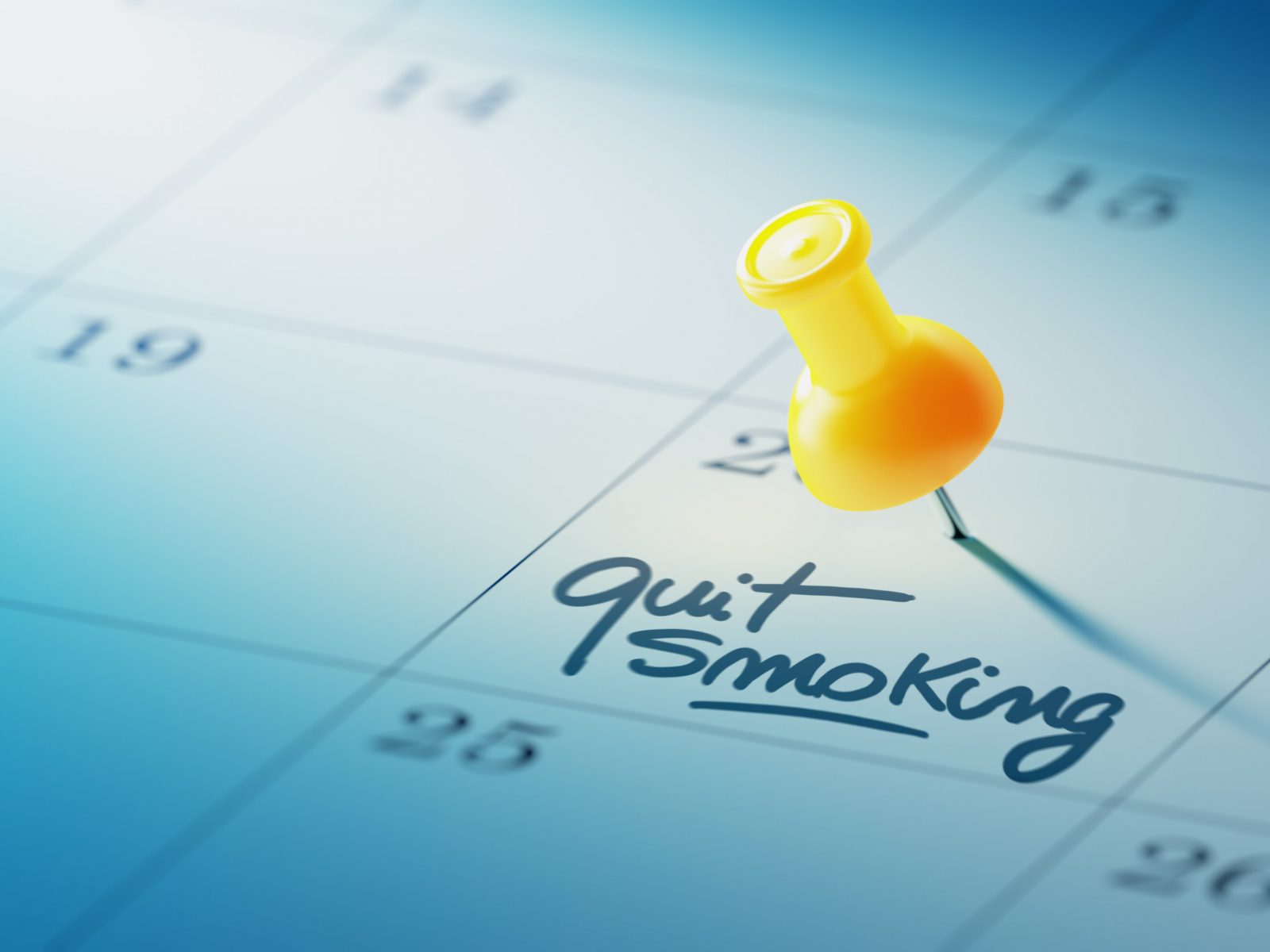 Calendar with day marked Quit Smoking – Deborah Admin