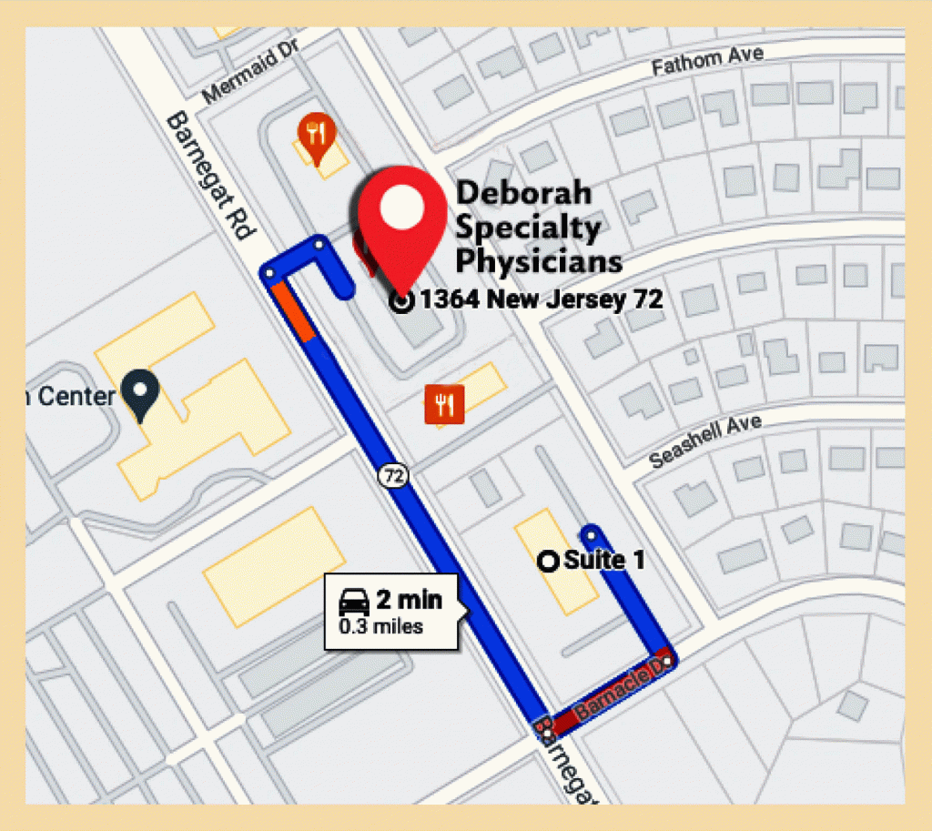 map – Deborah Specialty Physicians
