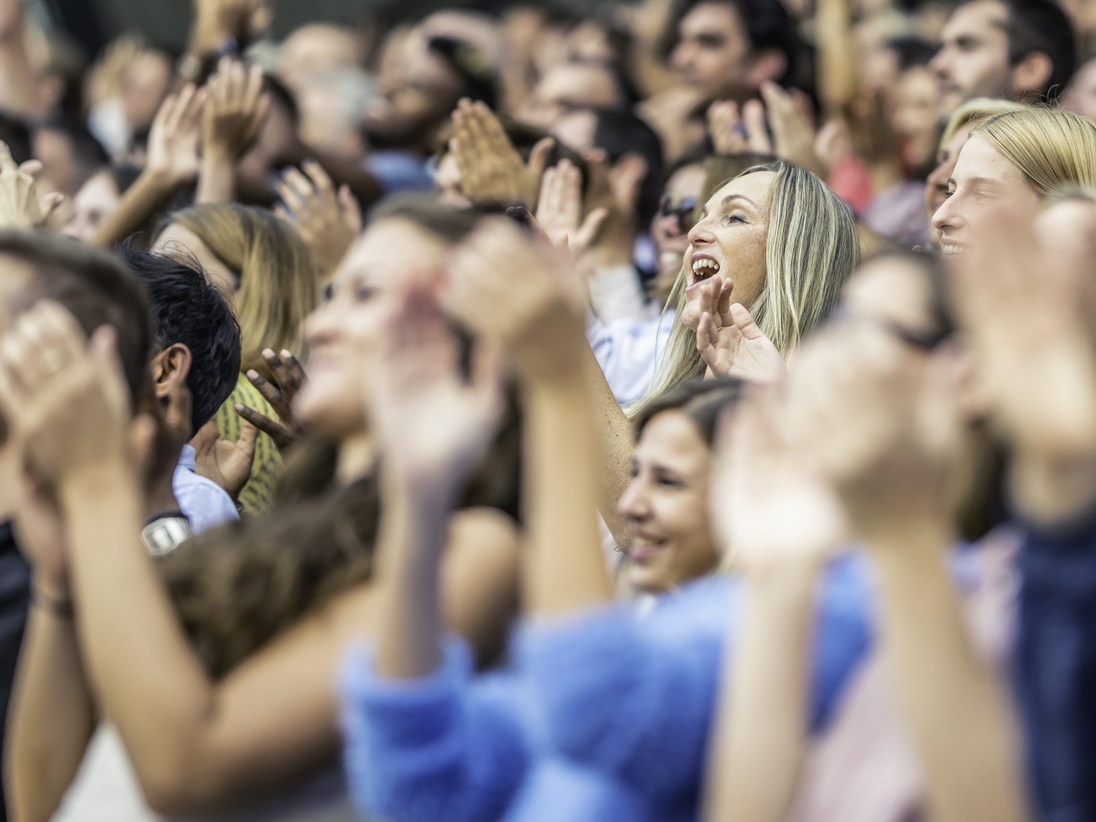 Stadium crowd cheering and clapping | HeroCare Connect